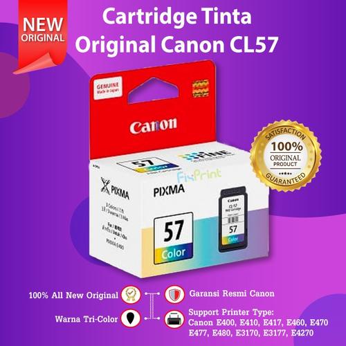 Jual Cartridge Tinta Canon CL57 CL 57 Color Printer E3170 E3177 E400 ...