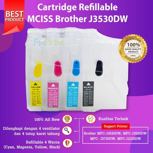 Jual Cartridge MCISS Brother LC3617 Refillable Printer MFC J3530DW ...