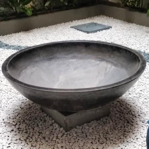 Jual Pot mangkuk teratai teraso pot tanaman semen terrazzo - Kota Depok ...