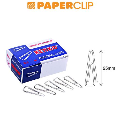 Jual CLIP PAPER KENKO NO.3 TRIGONAL - Jakarta Selatan - Paperclip ...