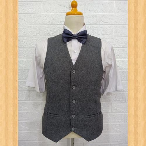 Jual Vest Rompi Jas Pria Formal Kerja Kantor Premium High Quality - Abu ...