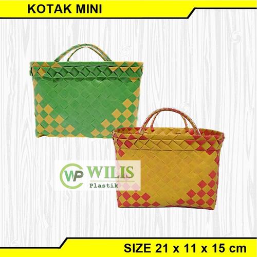 Promo Tas Bingkisan Kotak Mini / Tas Anyam untuk Souvenir Parcel ...