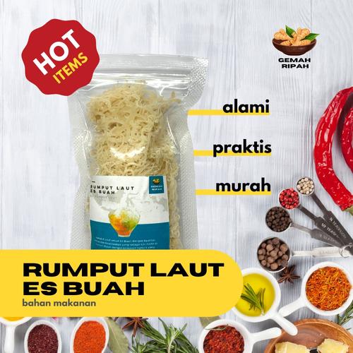 Jual Rumput Laut Kering Es Putih Premium Rumput Laut Basah Bahan ...