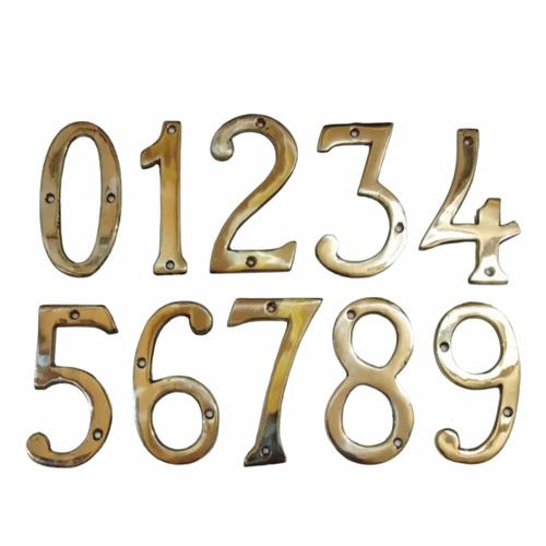 Jual Termurah Nomer / Angka / Huruf Plat Rumah Kantor Kuningan / Brass ...