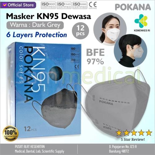 Promo Pokana Masker KN95 - Masker Medis 6ply - Masker Earloop Dewasa ...