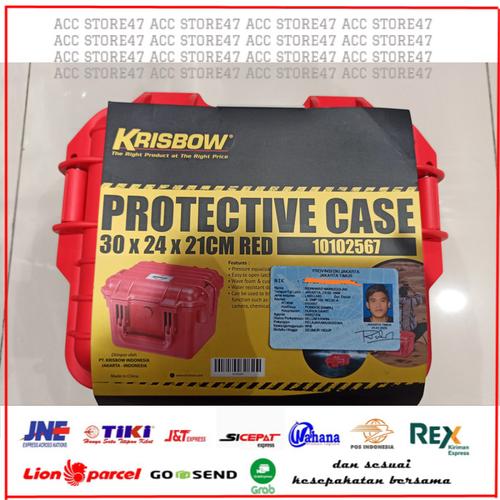 Jual KRISBOW PROTECTIVE CASE 30X24X21 CM RED TAS PROTEKTOR G-SHOCK ...