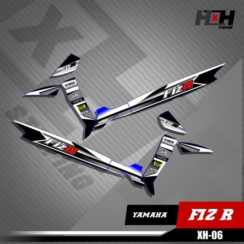 Jual Sticker Striping FIZ R Motif Roadrace Racing Semi Full Kode XH-06 ...