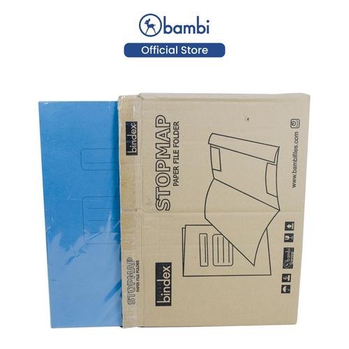 Promo Bindex Stop Map Kertas Folio - F4 1 Box 50 pcs - Biru Muda - Kota ...