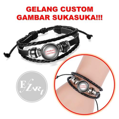 Jual Model A Gelang Custom Gambar Sukasuka Kulit Kepang Multilayer ...