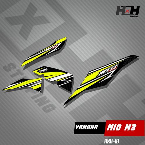 Jual Stiker Striping MIO M3 Variasi 18 Desain Racing - Hitam - Kab ...