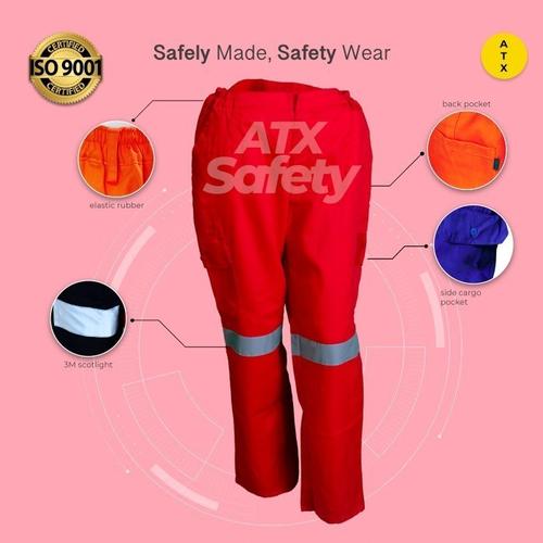 Promo Wearpack Safety Werpak Kerja Hanya Celana Merk ATX warna Merah ...