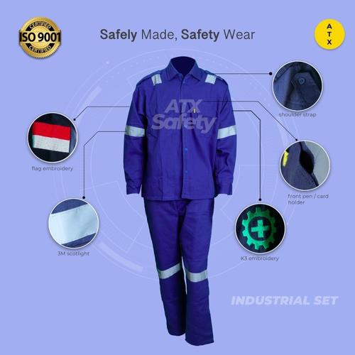 Jual Wearpack safety Setelan Kerja baju + celana merk ATX Benhur - L ...
