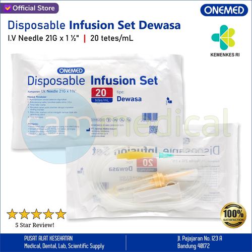 Jual OneMed Infusion Set Makro - Selang Infus - Alat Infus Dewasa ...