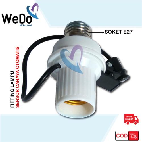 Jual Fiting Lampu Sensor Cahaya Otomatis Nyala Gelap Mati Soket Fitting ...