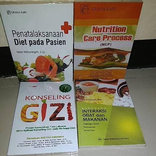 Jual Paket 4 buku penatalaksanaan diet pada pasien, NCP, konseling gizi ...