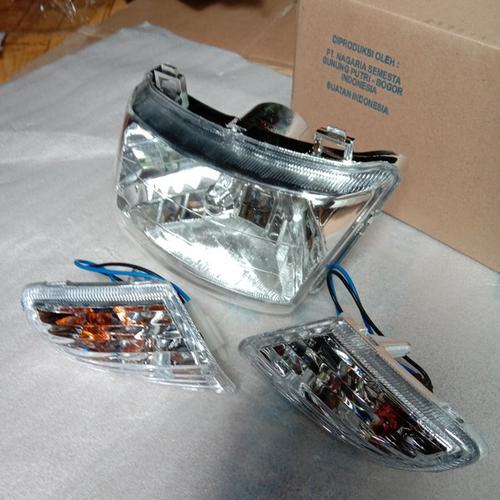 Jual ' Headlamp Reflektor lampu dan sein Honda Supra X lama Supra x100 ...