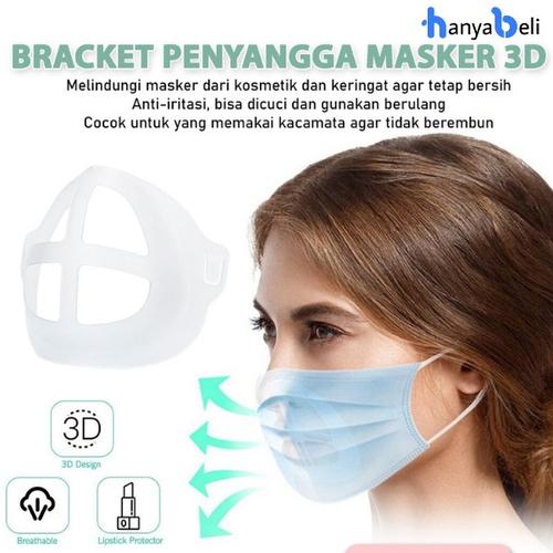 Jual HanyaBeli Penyangga Masker 3D Mask Braket Silicon Sirkulasi Udara ...