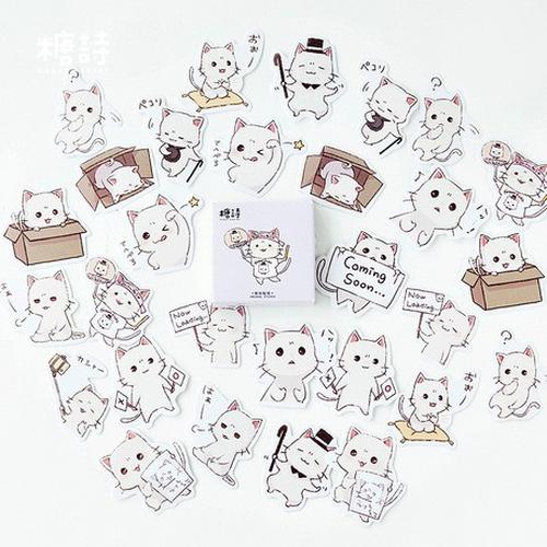 Jual [LBS] Sticker Set Kucing Lucu Cute untuk Bullet Journal Scrapbook ...