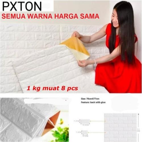 Jual Wallpaper Dinding Wallpaper 3D Motif Foam Batu Bata Walpaper Per ...