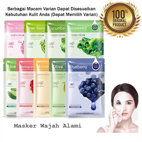 Jual ORIGINAL Bahan Natural Masker Wajah Facial Mask Skin Care Sheet ...