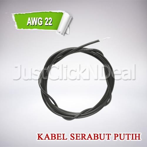 Jual Kabel Listrik AWG 22 Hitam Serabut Putih Meteran 1 Meter Tembaga Vape - Kab. Tangerang - DX ...