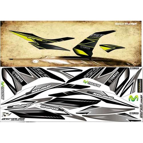 Jual JUAL STRIPING YAMAHA AEROX 155 VARIASI STIKER MODIFIKASI - 2 - Kab ...