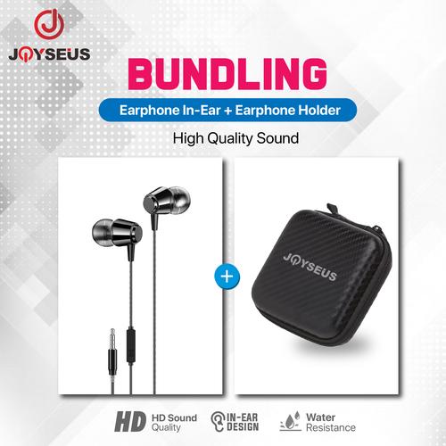 Promo BUNDLING JOYSEUS EarphoneIn-Ear HIFI Stereo & Case Square ...