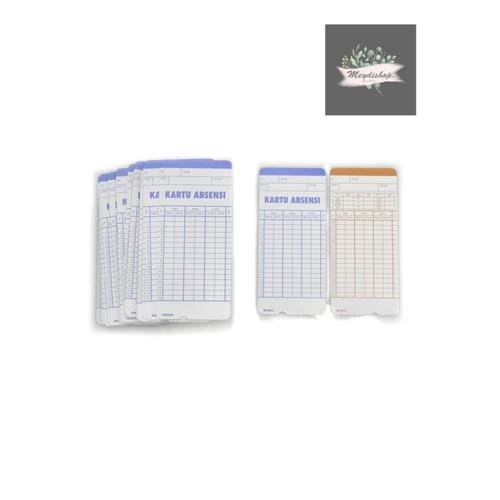 Jual Kartu Absen Untuk Mesin Absensi Manual Krisbow Kartu Absensi Isi ...