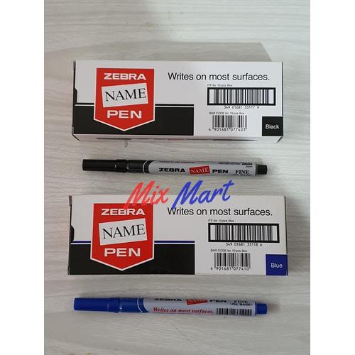 Jual SPIDOL NAME PEN ZEBRA OIL BASE FINE - Biru - Jakarta Utara ...