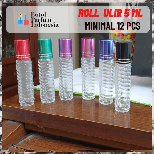 Jual BOTOL PARFUM KOSONG ROLL ON KACA 5 ML (ROLL ULIR 5 ML) - Kota ...