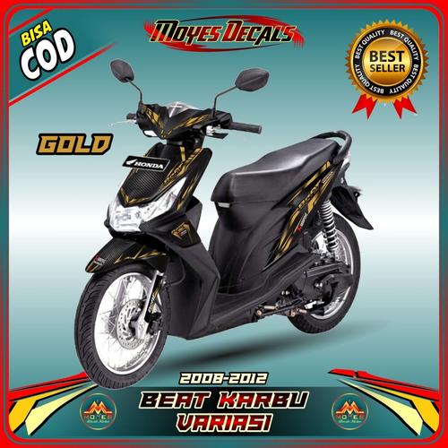 Jual Decal Stiker Beat Karbu - Pola Line SRider Warna Gold - Spec B ...
