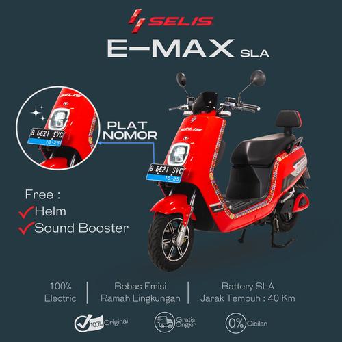 Jual Sepeda Motor Listrik Selis E-MAX Power 1200W Battery SLA 60V 20Ah ...