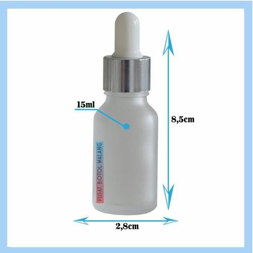 Jual Botol Pipet 15Ml Karet Putih Ring Silver Body Frosted Tebal - Kab ...