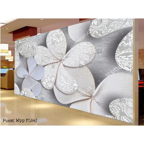 Jual Wallpaper Dinding bunga perak Wallpaper Dark Floral, Stiker Bunga ...