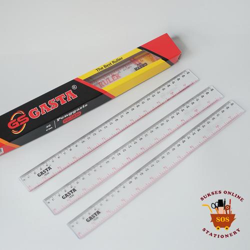 Jual MJ Penggaris GASTA 30 cm PG-1830 / Penggaris Plastik / Ruler ...