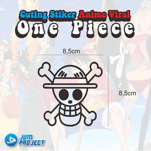 Jual STICKER LOGO ONE PIECE MOTOR MOBIL LAPTOP CUTTING (COD) - Putih ...