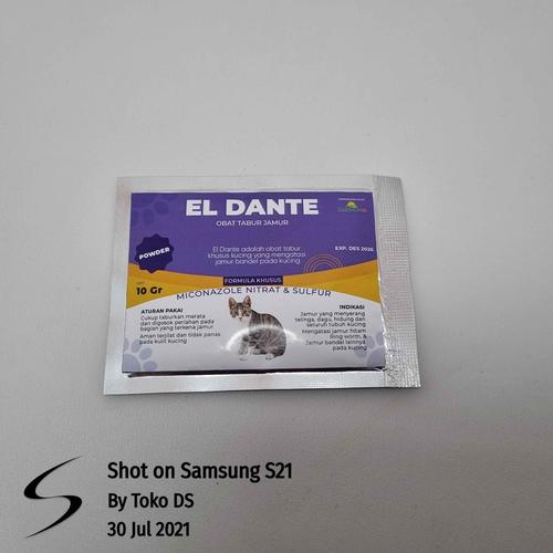 Jual El Dante Cat - Miconazole Nitrat Powder Anti Jamur Kutu Ring Worm ...