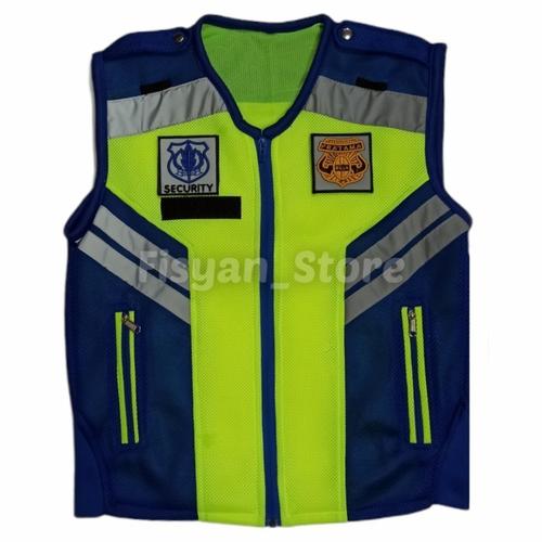 Jual Rompi Security | Rompi Satpam | Rompi Polisi Double Mesh Biru ...