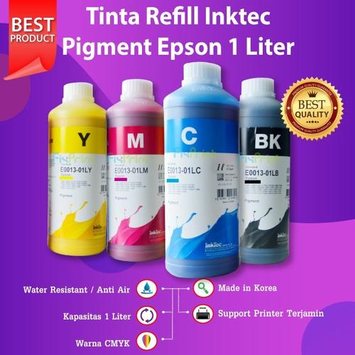 Jual Tinta Pigment InkTec E0013-01LB Black 1 Liter Refill Printer Epson ...