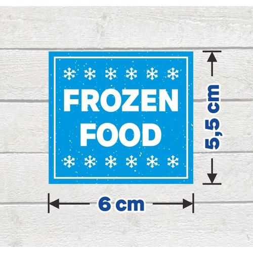 Jual Sticker Label Frozen Food Stiker Makanan Beku 6 x 5,5 cm (100 pcs ...