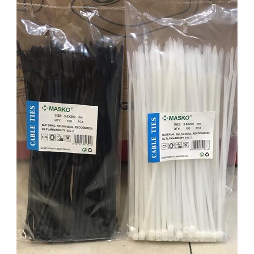 Jual MASKO KABEL TIES 20CM x 3.6mm LEBIH LEBAR / Ties 200 x 3.6mm ...