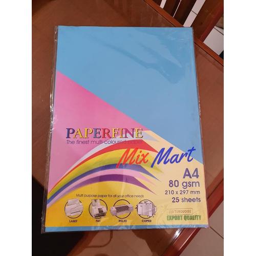 Jual Kertas Warna Paperfine 25 sheets A4 80 gr - Jakarta Utara ...