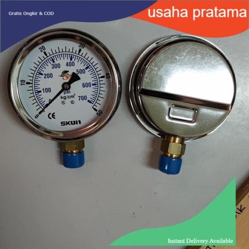 Jual Pressure gauge raket stainless kuningan 4" inch 150 bar SKON - Jakarta Barat - usaha ...