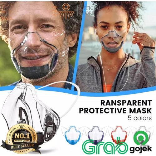 Jual Masker Transparan Masker Bening Premium Face Shield Akrilik New ...