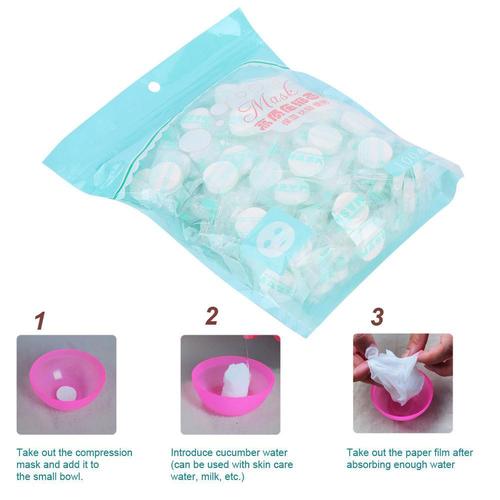Jual Compressed Paper Mask Sheet TABLET MASKER WAJAH Facial Kertas ...