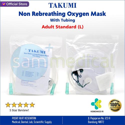 Jual TAKUMI Oxygen Mask Non Rebreathing Masker Oksigen Dewasa - Kota ...
