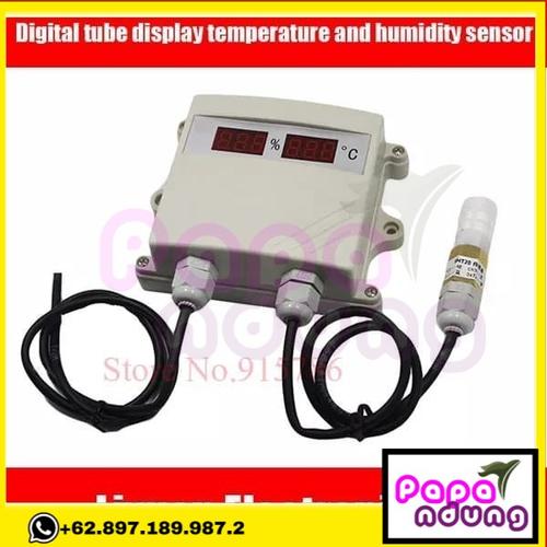 Jual humidity sensor transmitter 4-20mA analog Digital display ...
