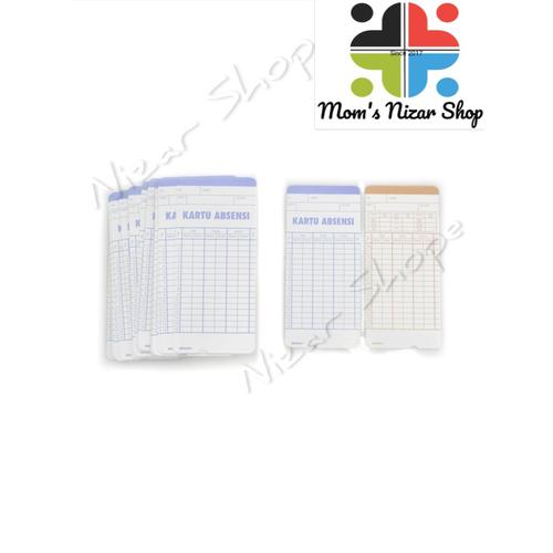 Jual Kartu Absen Untuk Mesin Absensi Manual Krisbow Kartu Absensi Isi ...