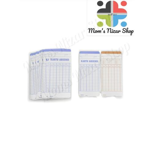 Jual Kartu Absen Untuk Mesin Absensi Manual Krisbow Kartu Absensi Isi ...