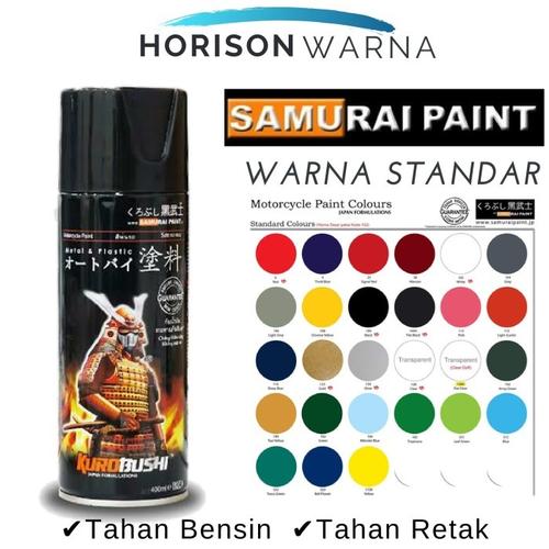 Jual Pilox Samurai Paint Warna Solid / Cat semprot Samurai Warna Standar - Red 6 - Kota Makassar ...